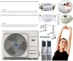 KLIMATYZATOR SCIENNY KAISAI FLY MULTISPLIT KWX-09KRHI 2 x 2,6 kW ZESTAW 5M | KLIMATYZATORY ...