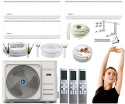 KLIMATYZATOR SCIENNY KAISAI FLY MULTISPLIT KWX-09KRHI 3 x 2,6 kW ZESTAW 5M | KLIMATYZATORY ...